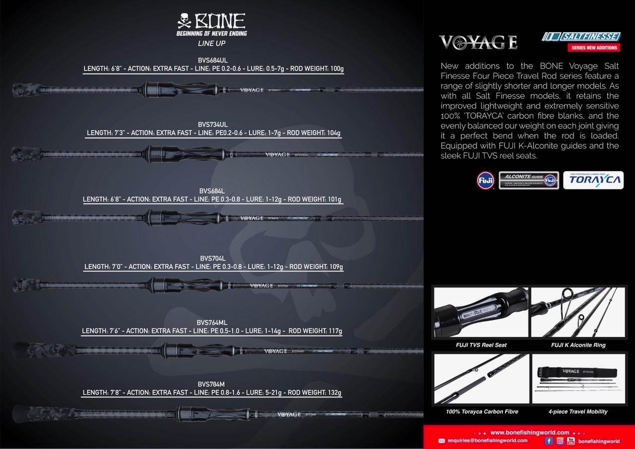 BONE VOYAGE BVS 764ML SALT FINESSE (Spinning)*คันเบ็ดสปินนิ่ง - 7 SEAS ...