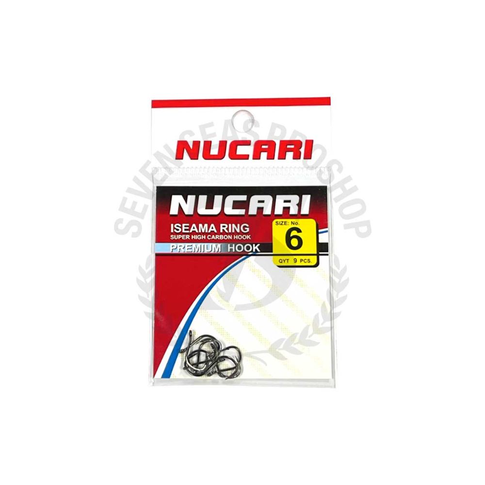 Nucari Iseama Ring Super High Carbon Hook #6*เบ็ดอิเซอะมะ - 7 SEAS PROSHOP (THAILAND)