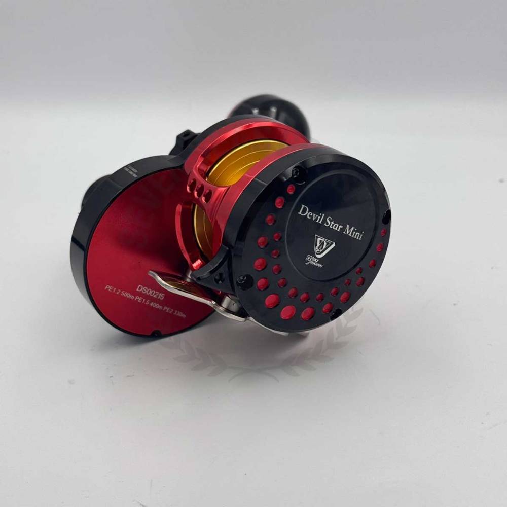 Wiki Jigging Devil Star Mini Turbo Knob Black/Gold/Red (Right Hand)*รอก ...