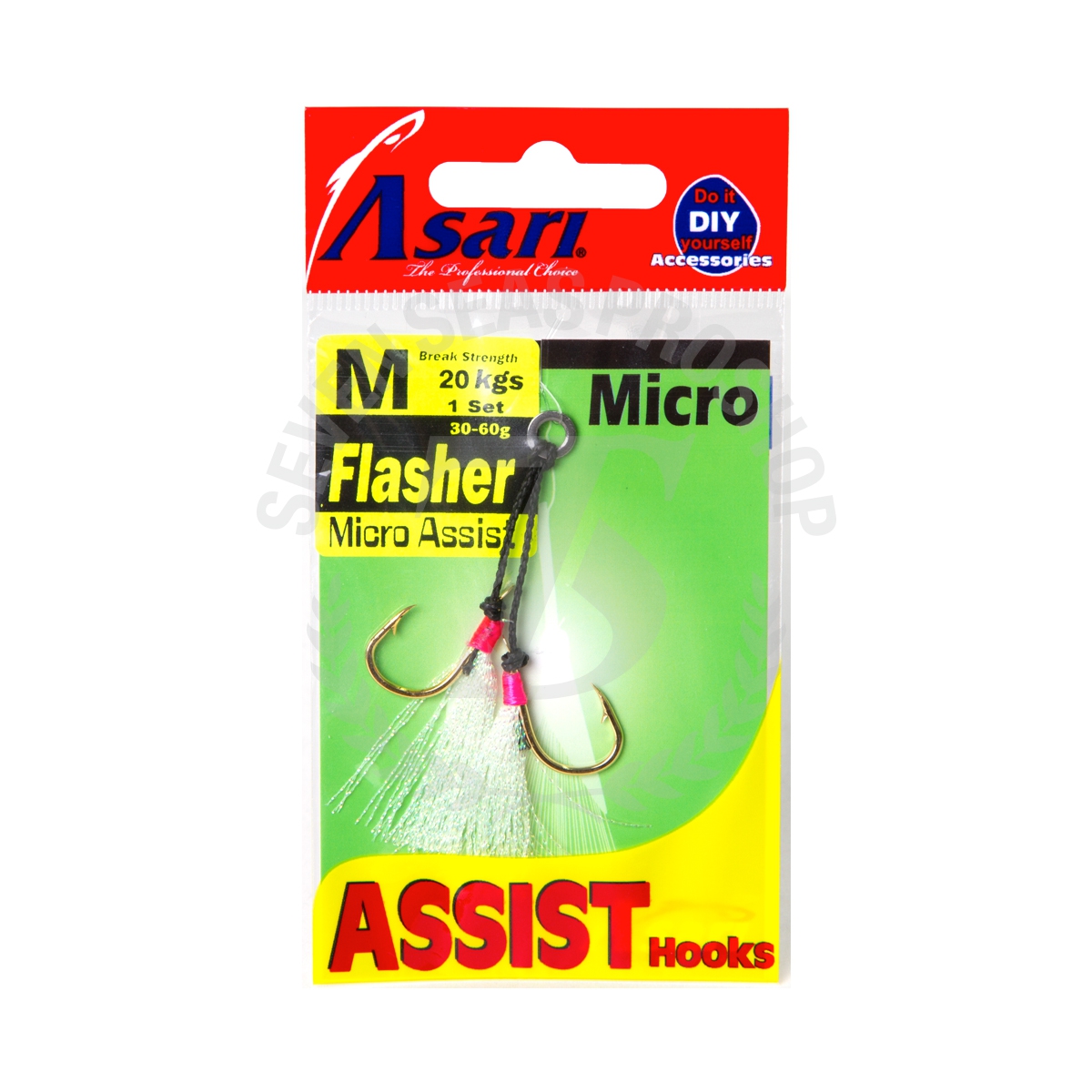 Asari Flasher Micro Assist Hooks #M*เบ็ดไมโครจิ๊ก - 7 SEAS PROSHOP ...