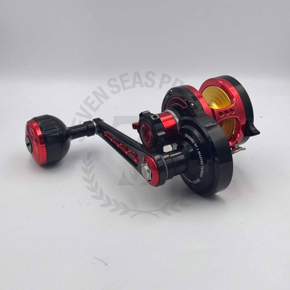 Wiki Jigging Devil Star Mini Turbo Knob Black/Gold/Red (Right Hand)*รอก ...