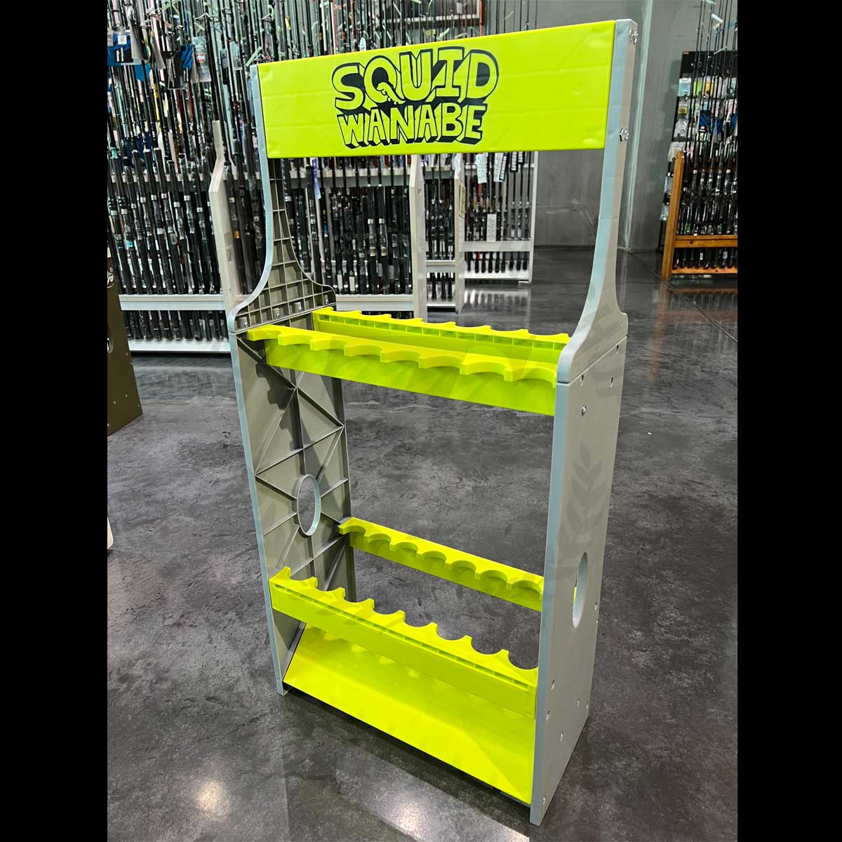 Squid Wanabe Rod stand 16 Rod Yellow/Gray*ที่วางคัน - 7 SEAS PROSHOP ...