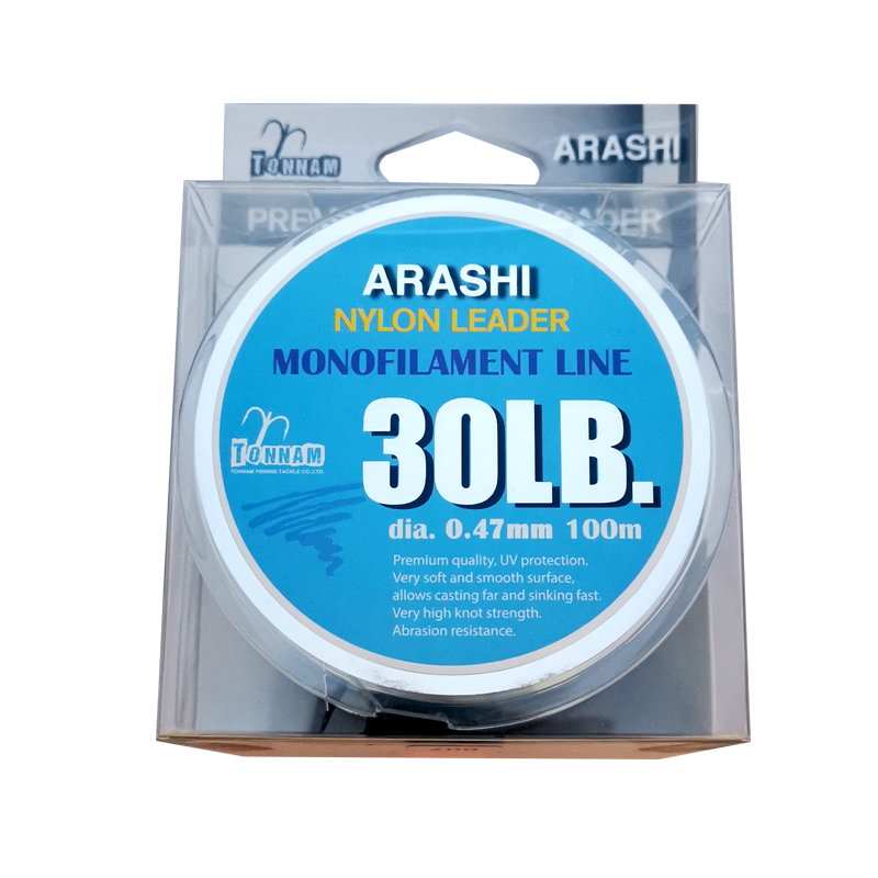ARASHI Nylon Leader 30 LB-100m*สายลีดไนลอน - 7 SEAS PROSHOP (THAILAND)
