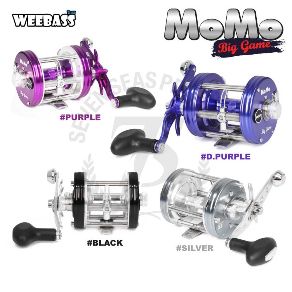 Weebass MOMO Big Game D.Purple (Right Hand)*รอกเบทแคสติ้งทรงกลม - 7 SEAS PROSHOP (THAILAND)