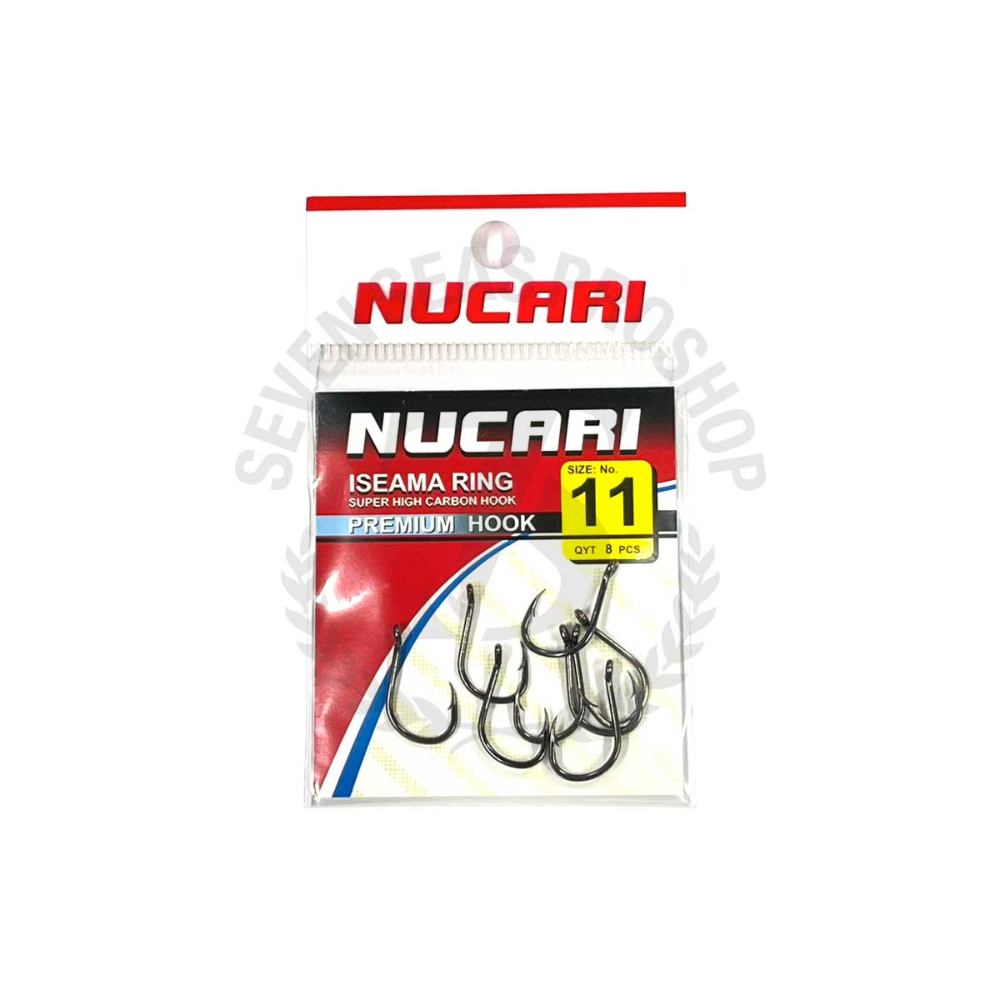 Nucari Iseama Ring Super High Carbon Hook #11*เบ็ดอิเซอะมะ - 7 SEAS PROSHOP (THAILAND)