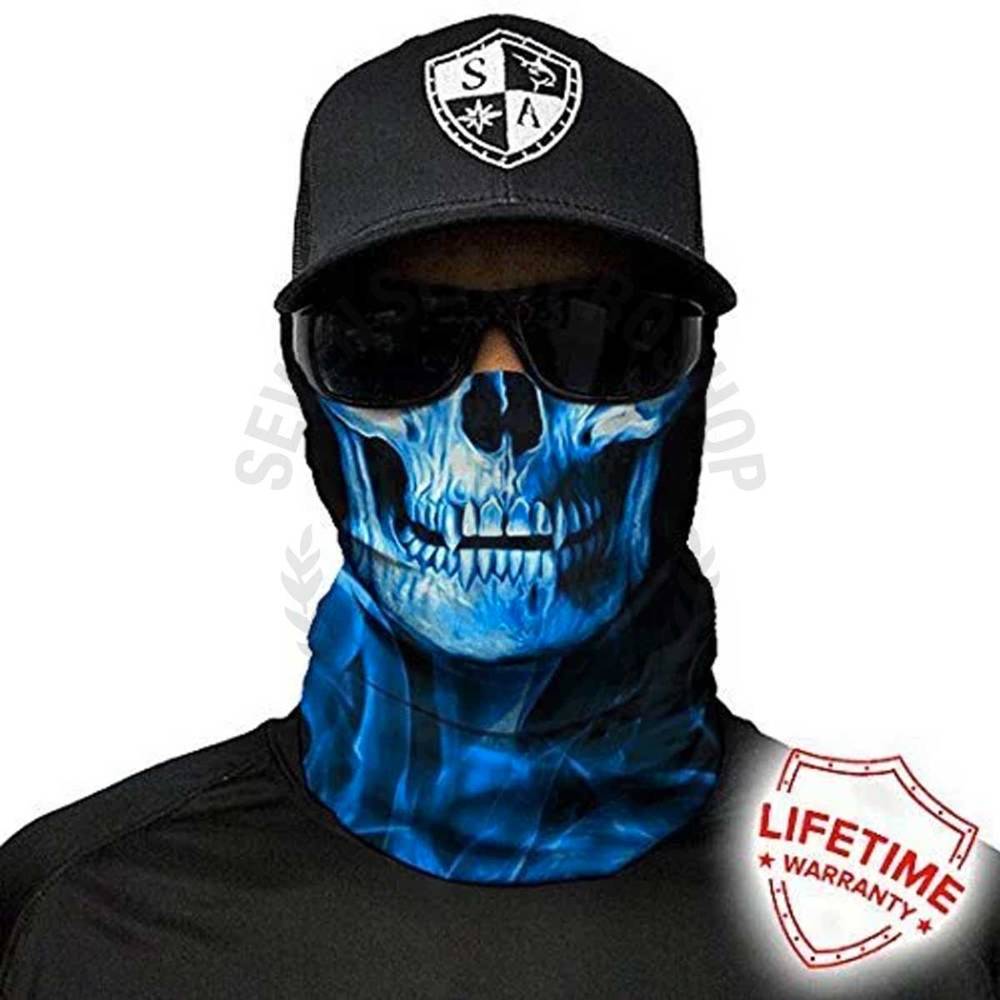 SA Company Multi Use Face Shield Skull Tech/Blue Crow*ผ้าบัฟ - 7 SEAS ...