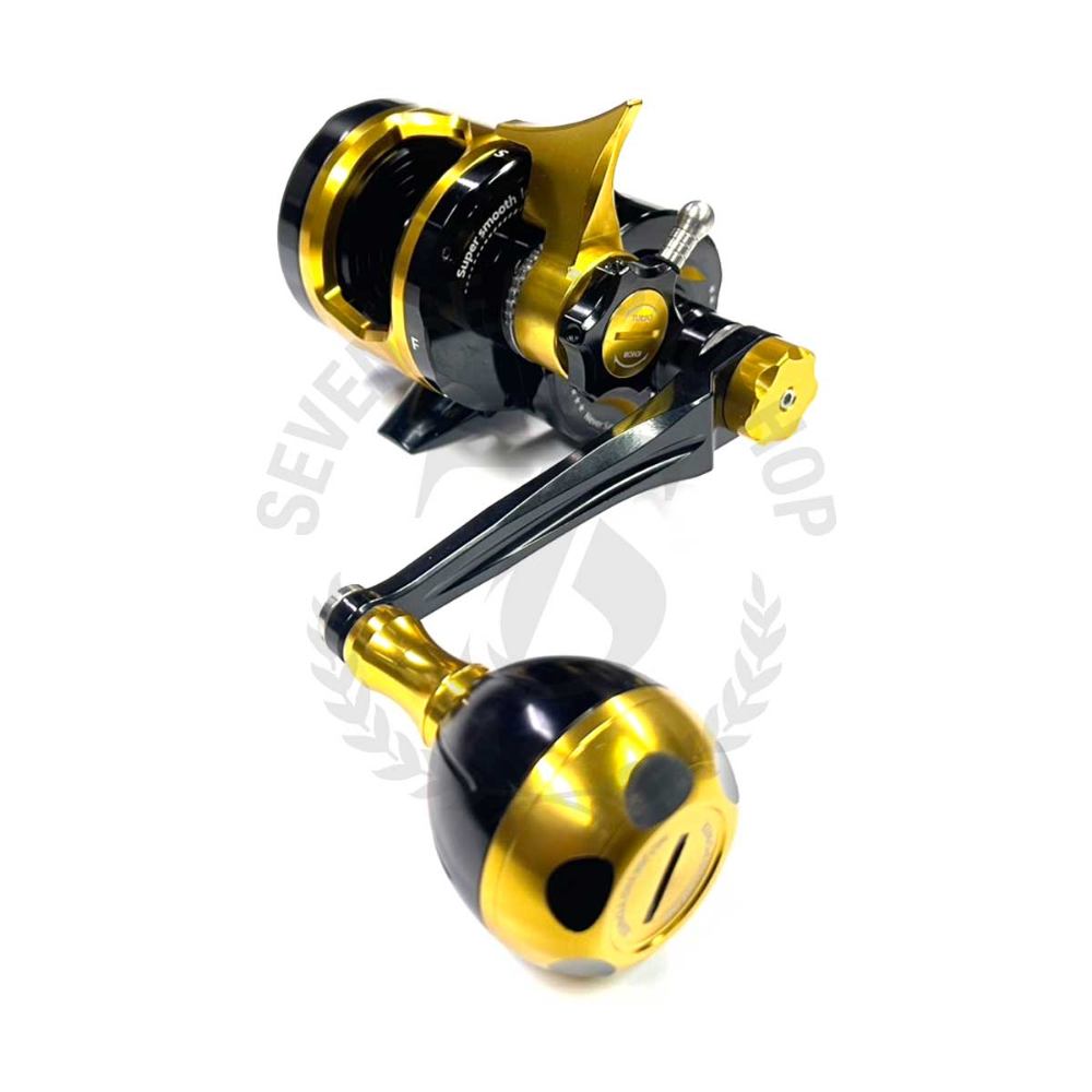 Jigging Master Gangster PE Micro Limited Color Black/Gold (Right Hand)*รอกจิ๊กกิ้ง - 7 SEAS ...