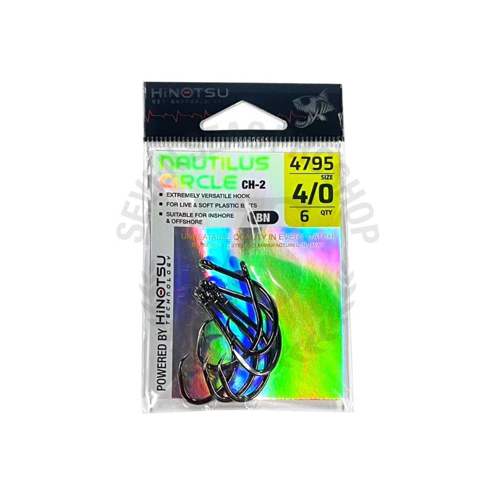 HINOTSU Nautilus Circle CH-2 4795 #4/O*เบ็ดเซอร์เคิล - 7 SEAS PROSHOP ...
