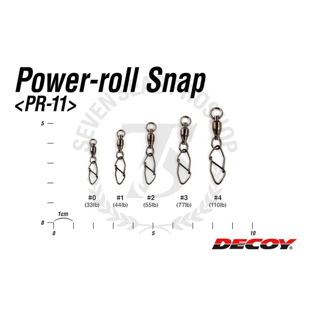 Decoy Power Roll Snap PR-11 #4*ลูกหมุน+กิ๊บ - 7 SEAS PROSHOP (THAILAND)