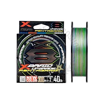 YGK X-Braid Upgrade X8 Pentagram 300m #PE2 (Multi Color)*สายพีอี - 7 ...