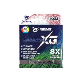 Pioneer Argonaut XG 8X Carrier PE Braid 300M PE2 (Multi Color)*สายพีอี ...