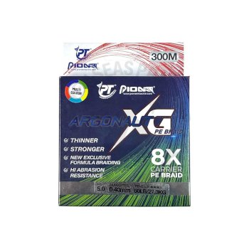 Pioneer Argonaut XG 8X Carrier PE Braid 300M PE5 (Multi Color)*สายพีอี ...