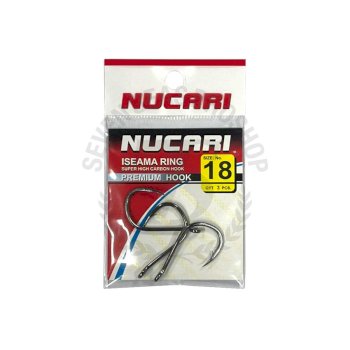 Nucari Iseama Ring Super High Carbon Hook #18*เบ็ดอิเซอะมะ - 7 SEAS PROSHOP (THAILAND)