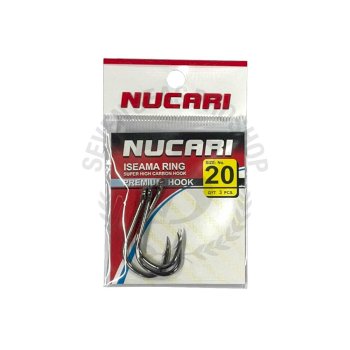 Nucari Iseama Ring Super High Carbon Hook #20*เบ็ดอิเซอะมะ - 7 SEAS PROSHOP (THAILAND)
